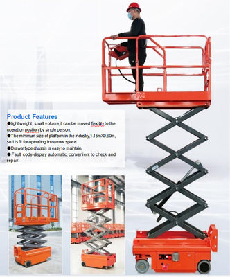 Self Propelled Elevating Work Platforms , CE Hydraulic Electric Aerial ...