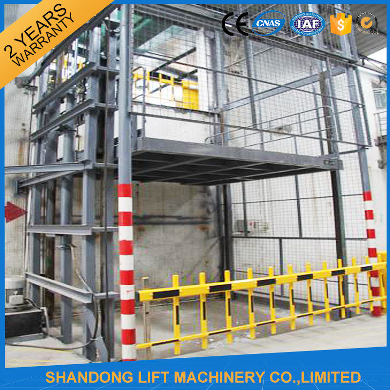 3.5 Tons Hydraulic Deck Lift Elevator , Warehouse Goods Elevator Lifts ...