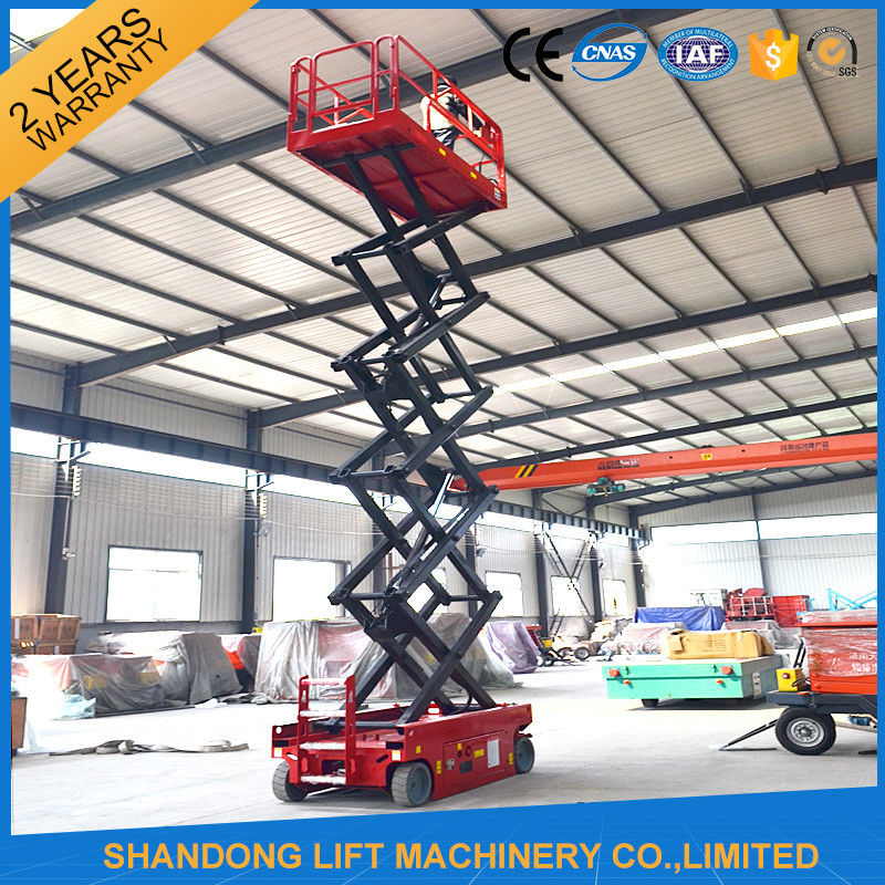 Mobile Self Propelled Elevating Work Platforms Battery Powered 4m 10m 14m Lift Height