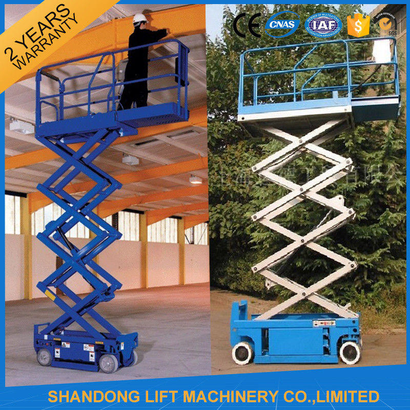 6m Electric Mini Scissor Lift Self Propelled Elevating Work Platforms ...