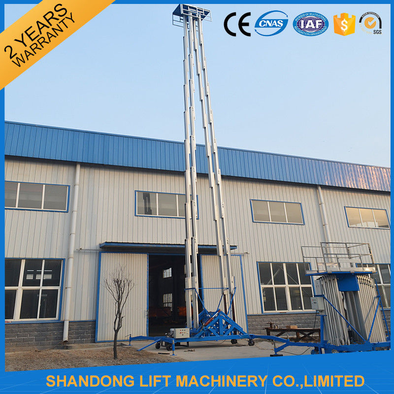 Hydraulic Mobile Telescopic Ladder Aerial Work Platform Lift With ...
