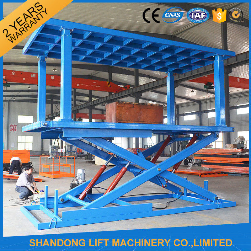 Double Deck Car Parking System , Stable Scissor Hydraulic Portable ...