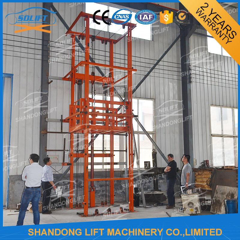 2.5T 3.6m Warehouse Hydraulic Elevator Lift for Goods , 3-6m/min