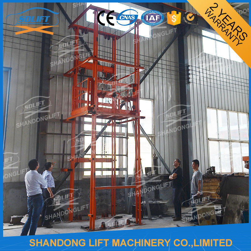 1000kgs Load Capacity Button Press Cargo Lift Elevator For Easy ...