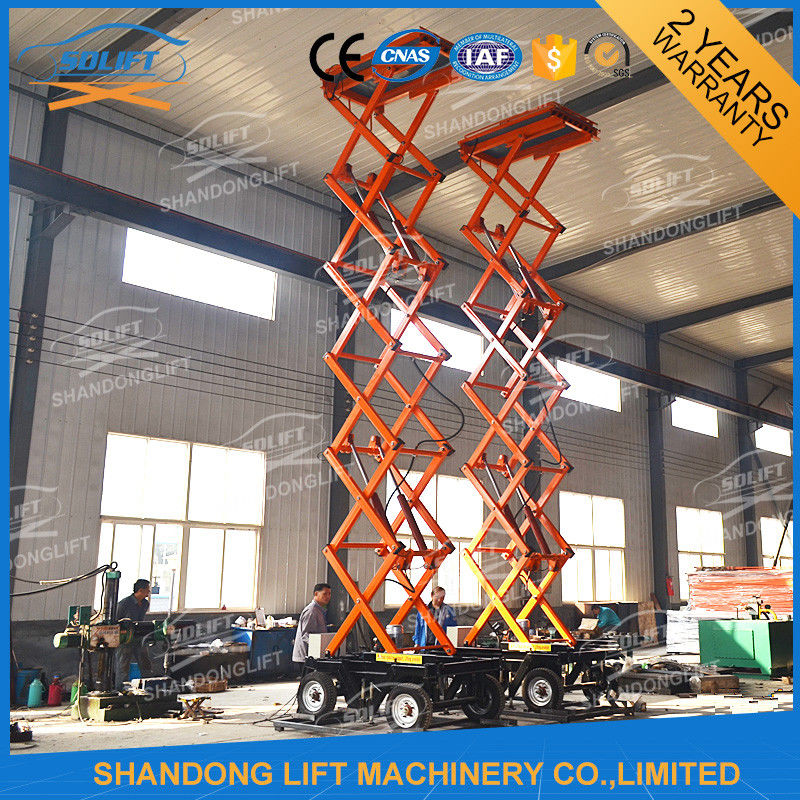 500kgs 10m mobile scissor lift 4 wheels mobile aerial work lift ...