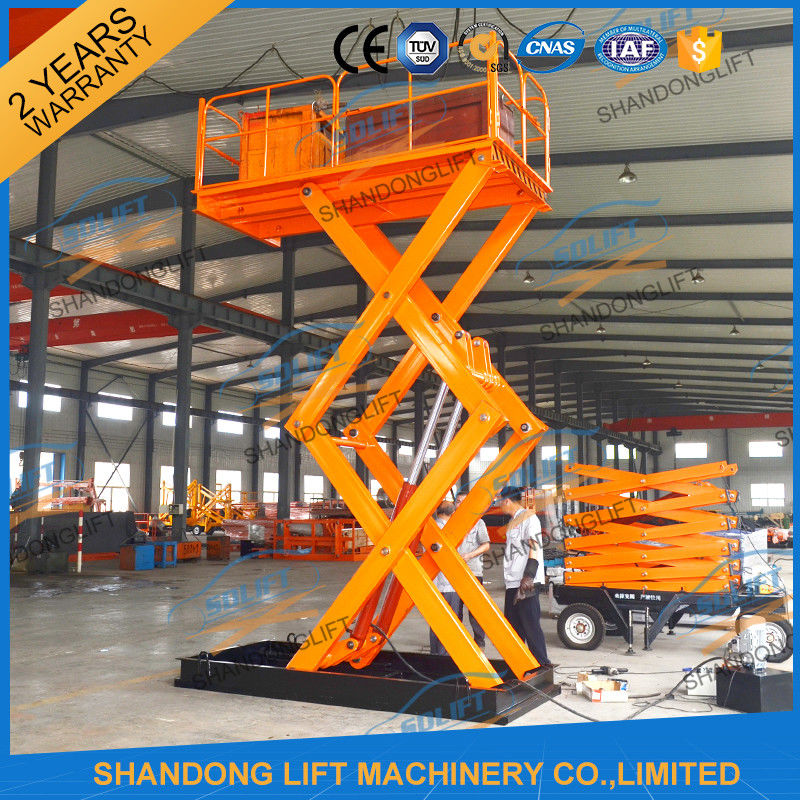 3T 3.6M Cargo Loading Fied Stationary Hydraulic Scissor Lift Warehouse ...