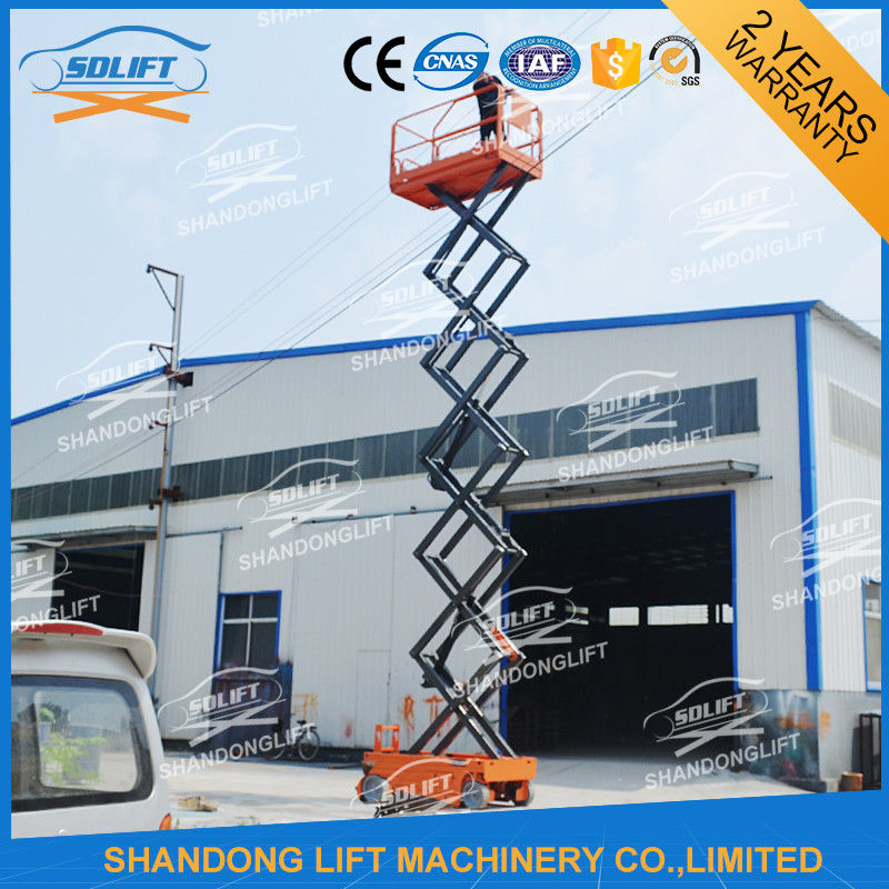 Hydraulic Mobile Self Propelled Elevating Work Platforms With 90 Degree ...