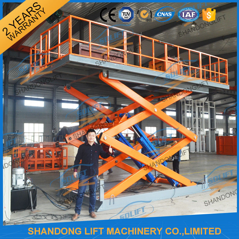 4.7M 3T Hydraulic Scissor Car Lift , Electric Car Parking Lift CE TUV ...