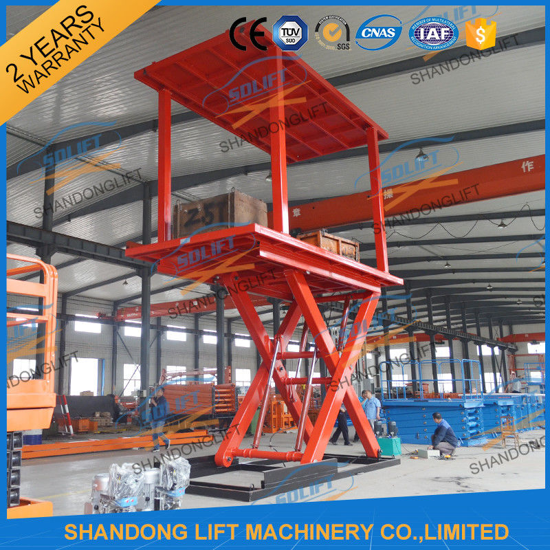 5T 3M Double Deck Car Parking System Lift Home Scissor Car Lift for 2 ...