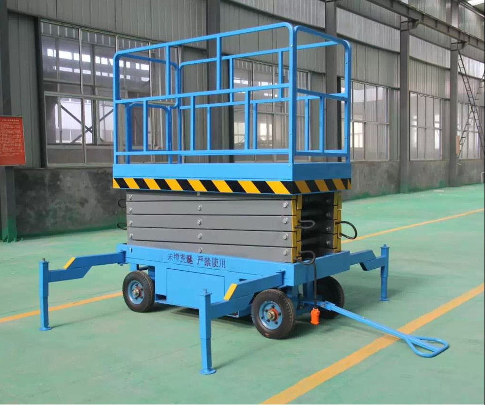 300kg 12m Mobile sky scissor lift Platform hydraulic lift scaffolding ...