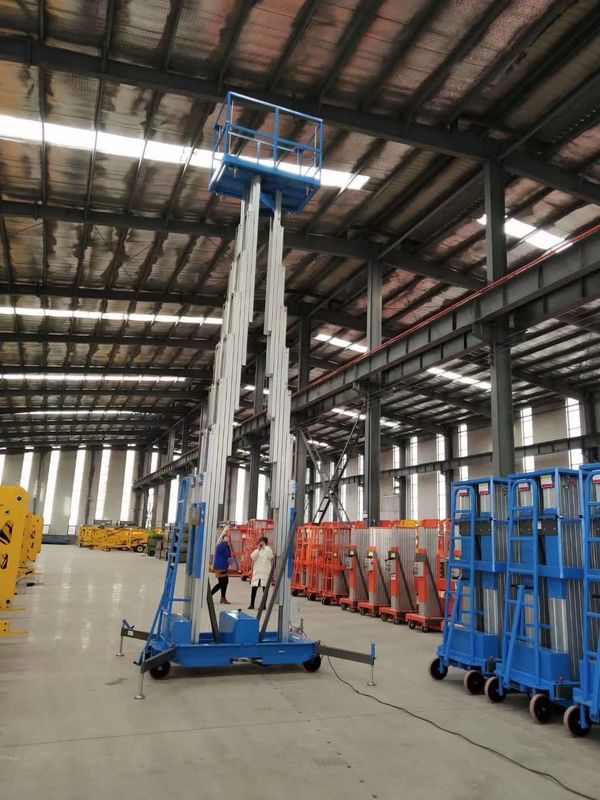 8m 10m 12m 14m 16m One Man Lift Hydraulic Aluminium Two Masts Lift For ...