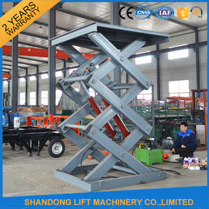 2 Ton 3m Hydraulic Elevator Lift , Warehouse Lift Platform For Cargo ...