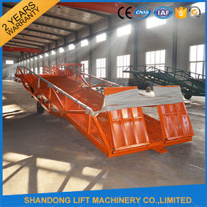 Hand Pump Container Loading Ramps with Heavy Duty Formed Steel Side Girders