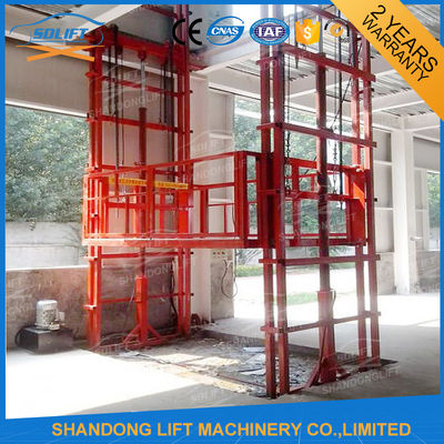 Material Handling Warehouse Elevator Lift , Hydraulic Upright Scissor ...