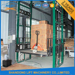 1ton Vertical Wall Mounted Warehouse Elevator Lift with 4 m Lifting ...
