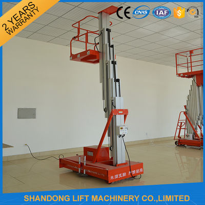 Electric Telescopic Vertical Hydraulic Man Lift Equipment Light Duty 6m ...