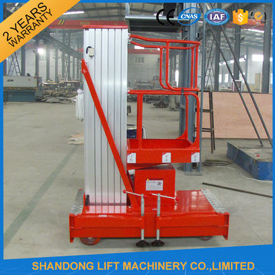 Mobile Hydraulic Aerial Work Platform Lift With High Strength Aluminum ...