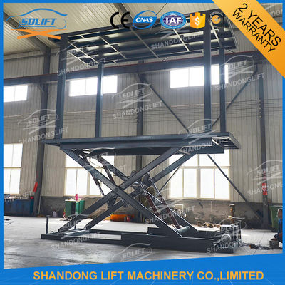 Double Deck Car Parking Lift Garage Car Elevator From Basement To ...