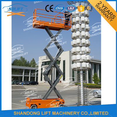 Electric Battery Power Scissor Lift Self - propelled Mobile Battery ...