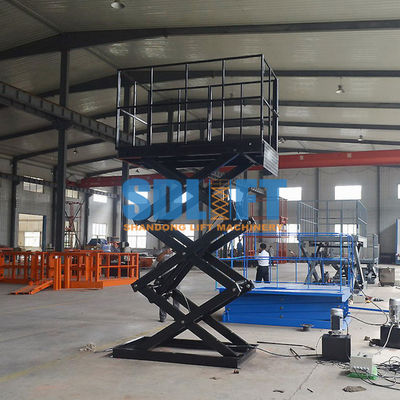 1000kg 3m Stationary Scissor Lift Table Material Handling