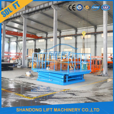 3t 6m Motorized Lift Table Electric Loading Dock For Cargo Moving