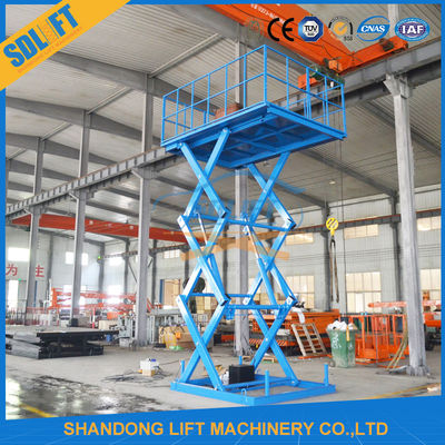 3t 6m Motorized Lift Table Electric Loading Dock For Cargo Moving