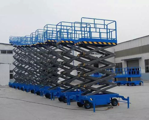300kg 12m Mobile sky scissor lift Platform hydraulic lift scaffolding ...