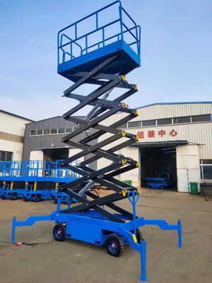 300kg 12m Mobile sky scissor lift Platform hydraulic lift scaffolding ...