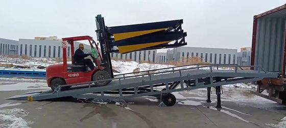 Shipping Container Heavy Duty Industrial Loading Ramps , Steel Loading ...
