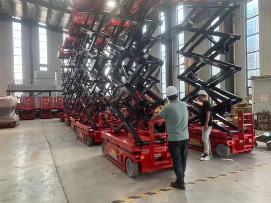 High Rise Telescopic Work Platform for Elevated Aerial Working 3.2km/h ...