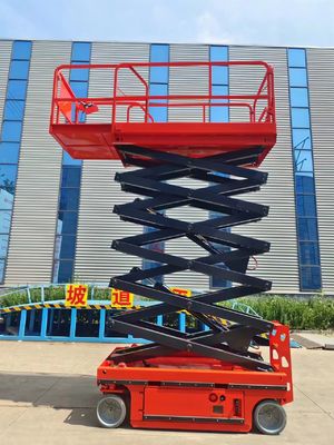 High Rise Telescopic Work Platform for Elevated Aerial Working 3.2km/h ...