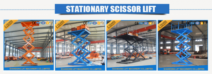 Material Handling Warehouse Elevator Lift , Hydraulic Upright Scissor ...