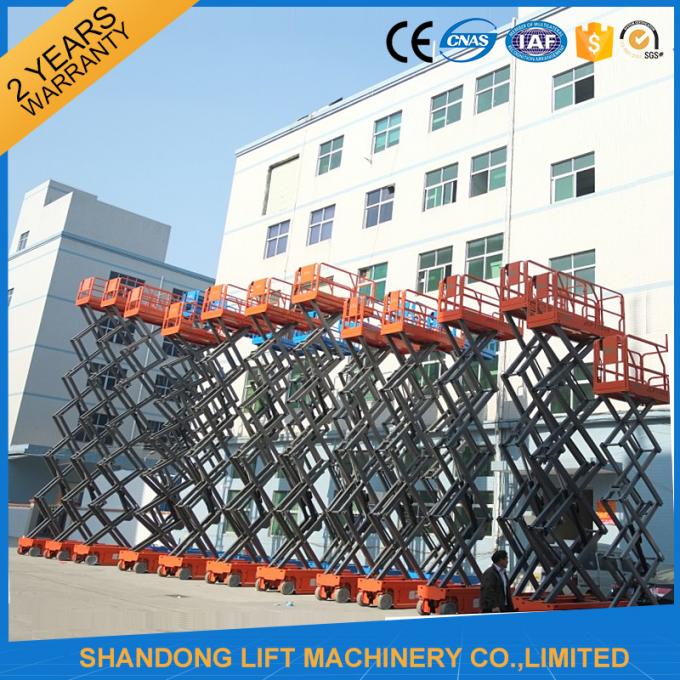 High Rise Telescopic Work Platform for Elevated Aerial Working 3.2km/h ...