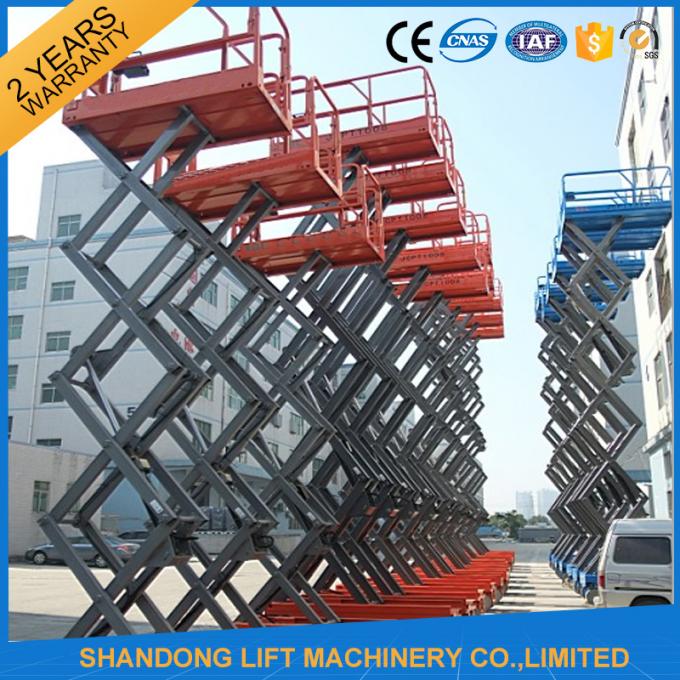 Battery Powered Self Propelled Elevating Work Platforms 300kg / 1000kg ...