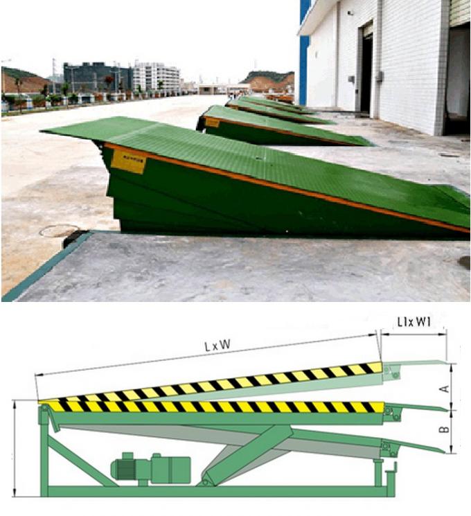 Electric Hydraulic Dock Lift Load Levelers for Trucks / Forklift 6T ...
