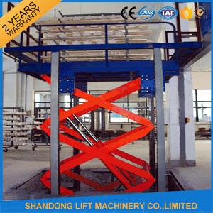 1 ton 3.3 m CE Electric Hydraulic Scissor Lift Platform for Material ...
