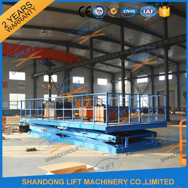 CE 5T Heavy Duty Warehouse Stationary Hydraulic Scissor Lift 5M Max ...