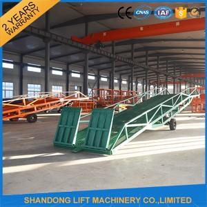 Adjustable Warehouse Container Loading Ramps , Electric Container Yard Ramp