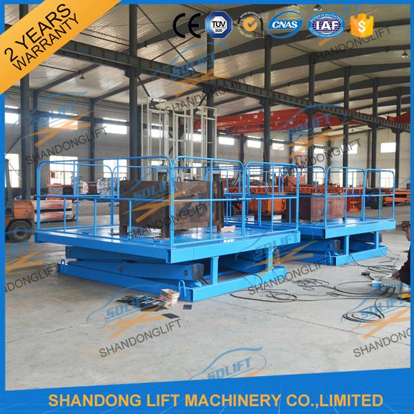 3T 5M Warehouse Cargo Lift Material Loading Hydraulic Scissor Lift Platform