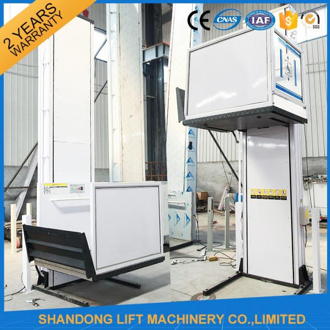 Hydraulic Vertical Wheelchair Platform Lift / Aluminum Alloy Patient ...