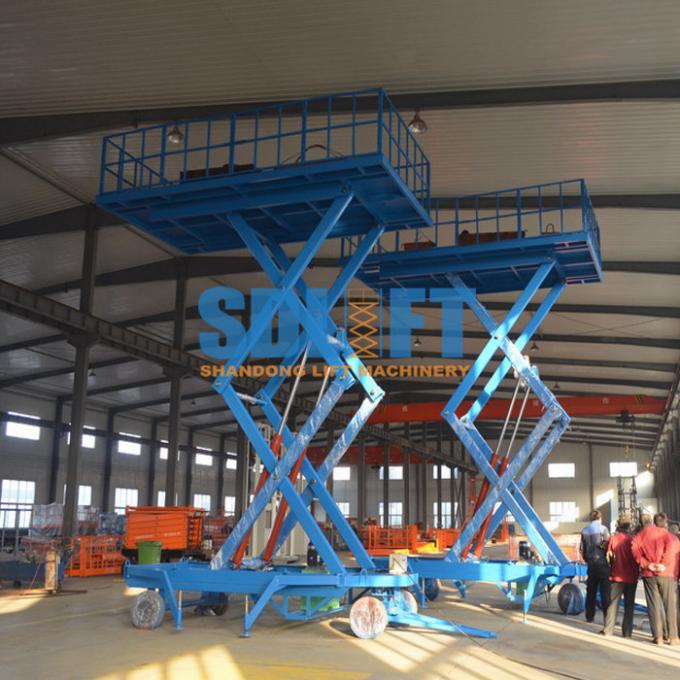 3t 6m Motorized Lift Table Electric Loading Dock For Cargo Moving