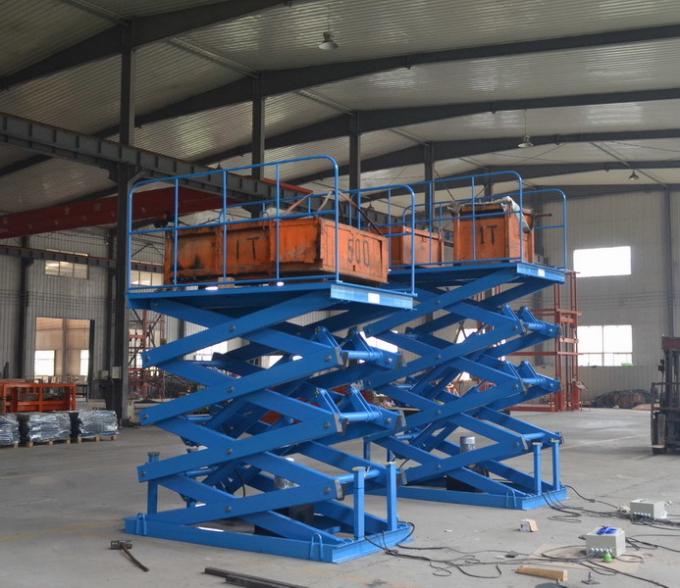2T 5M material handling scissor lift stationary hydraulic scissor ...