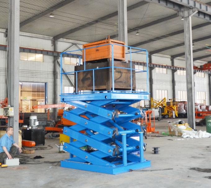 2T 5M material handling scissor lift stationary hydraulic scissor ...